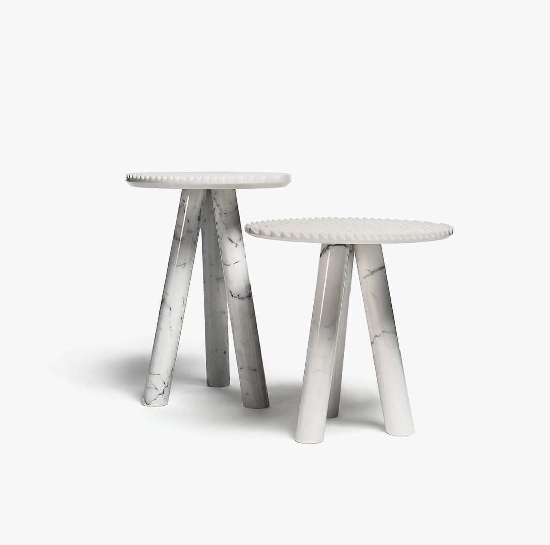 Rabbet – “Calacatta” Coffee Tables – BUDRI
